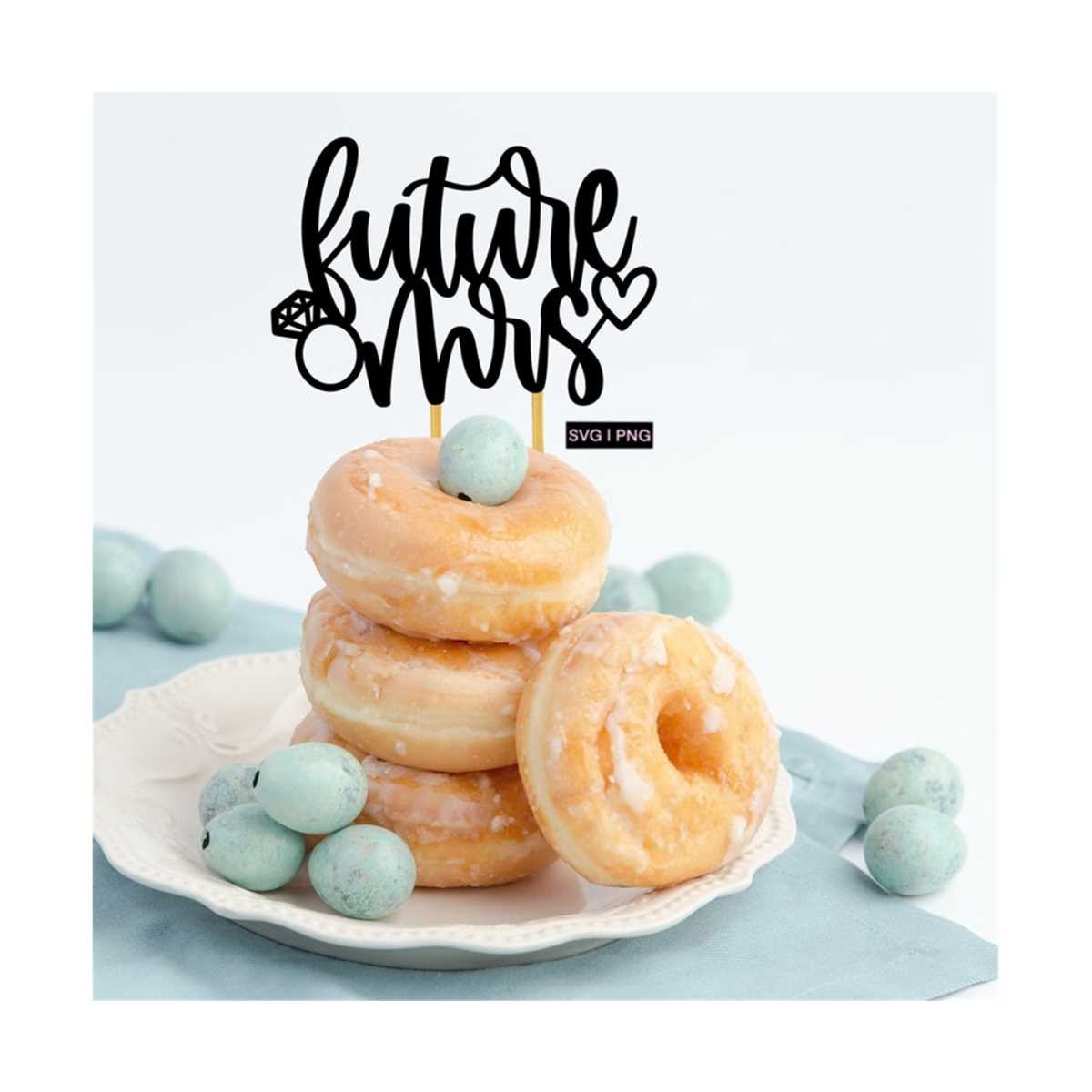 Future mrs cake topper svg, engaged cake topper svg, cake to | Inspire ...