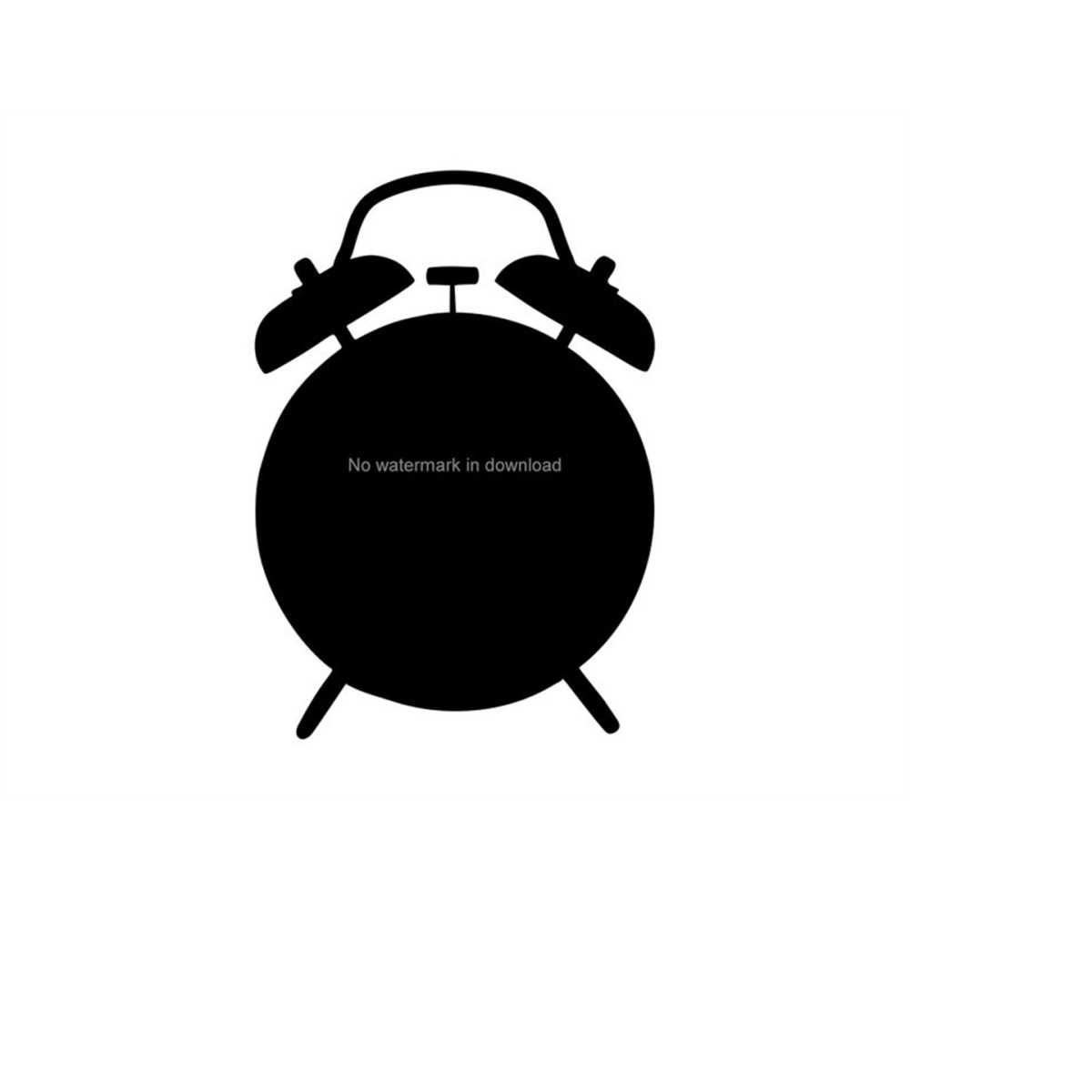Alarm Clock Svg Cutting File, Alarm Vector, Alarm Svg Silhou | Inspire ...