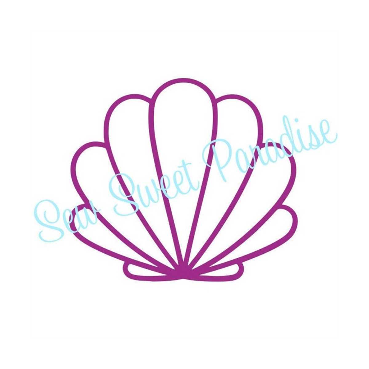 Seashell SVG, Sea Shell Outline SVG, Beach SVG, Summer, Digi - Inspire ...