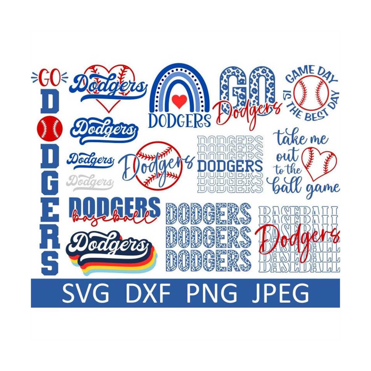 Dodgers SVG Bundle, Dodgers PNG Bundle, Digital Download, Cu | Inspire ...