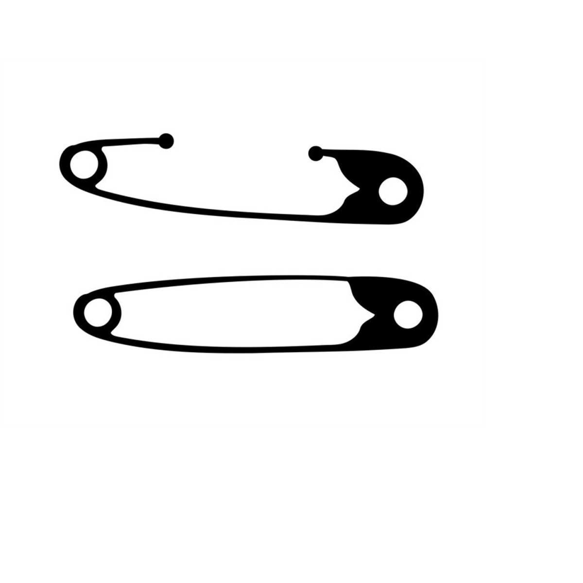 Safety Pins Svg Diaper Pins Clip Art Baby Shower Svg Files D - Inspire ...