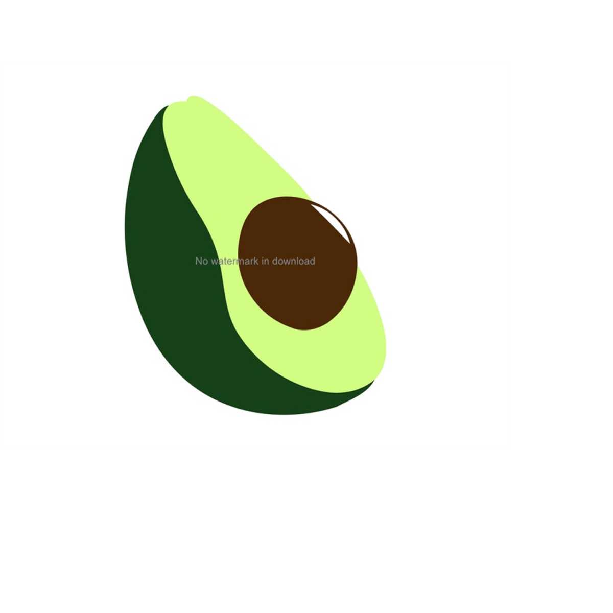 Avocado Vector File, Avocado Png Cut File, Avocado Clip Art - Inspire ...