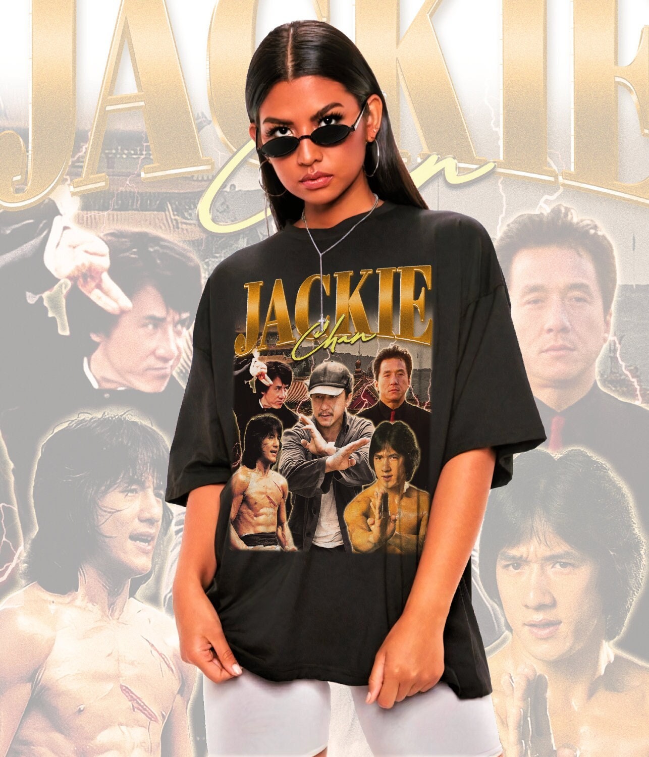 Retro Jackie Chan Shirt-Jackie Chan Tshirt,Jackie Chan T-shi | Inspire ...