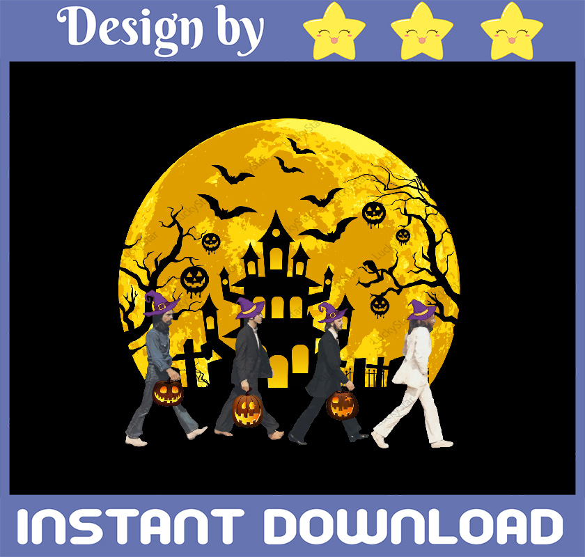 The Beatles Abbey Road Moon Pumpkins Halloween Png, Hallowee | Inspire ...
