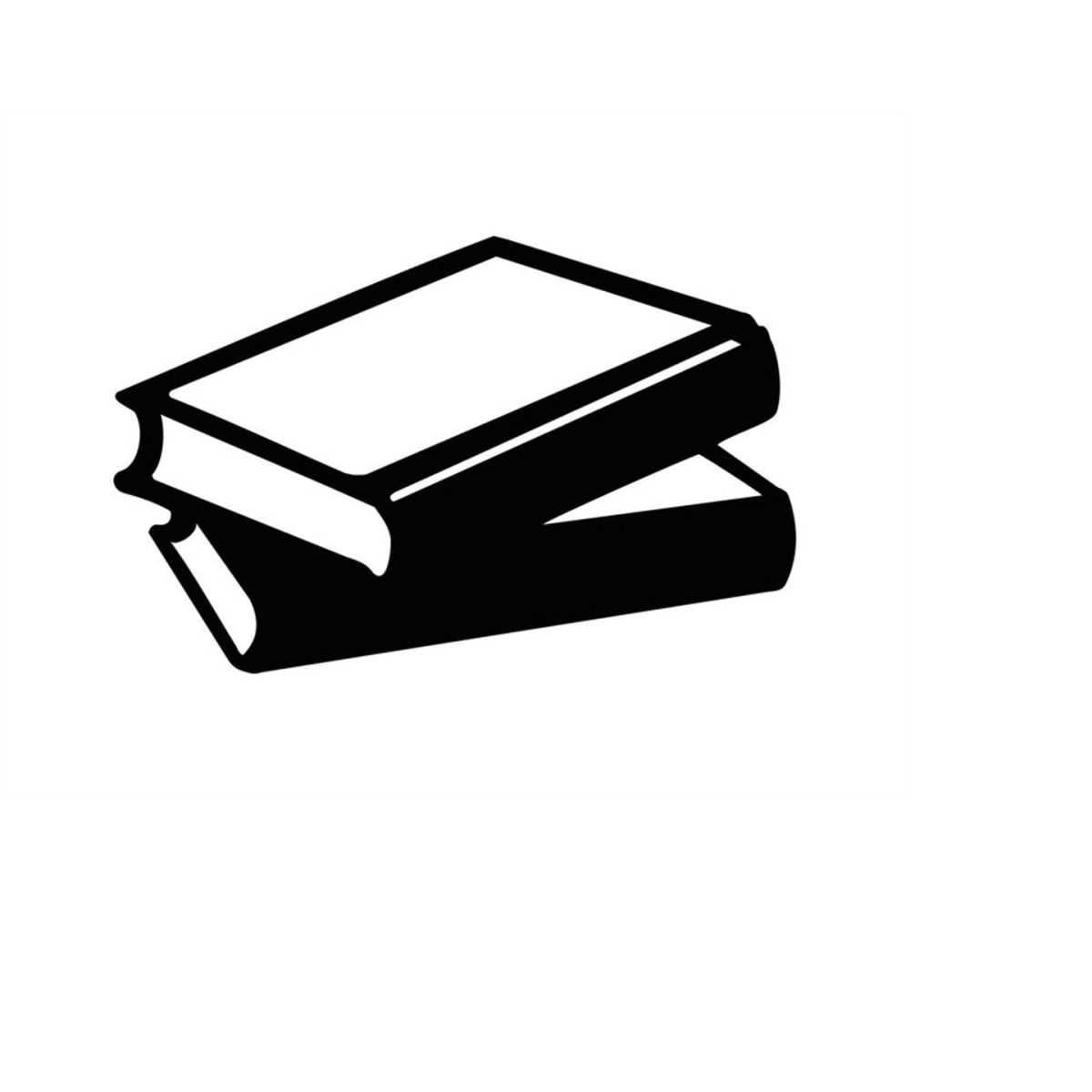 Books Svg Digital Clip Art, Books Dxf File, Books Clipart Sv - Inspire ...