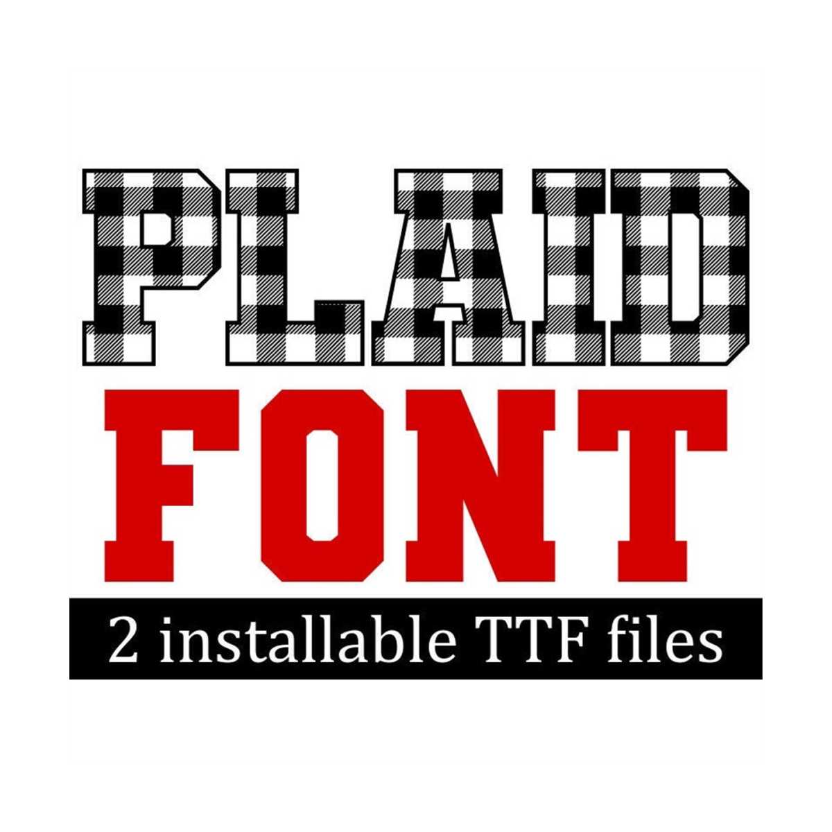 Buffalo Plaid Font TTF, Christmas Plaid Font, Buffalo Check | Inspire ...