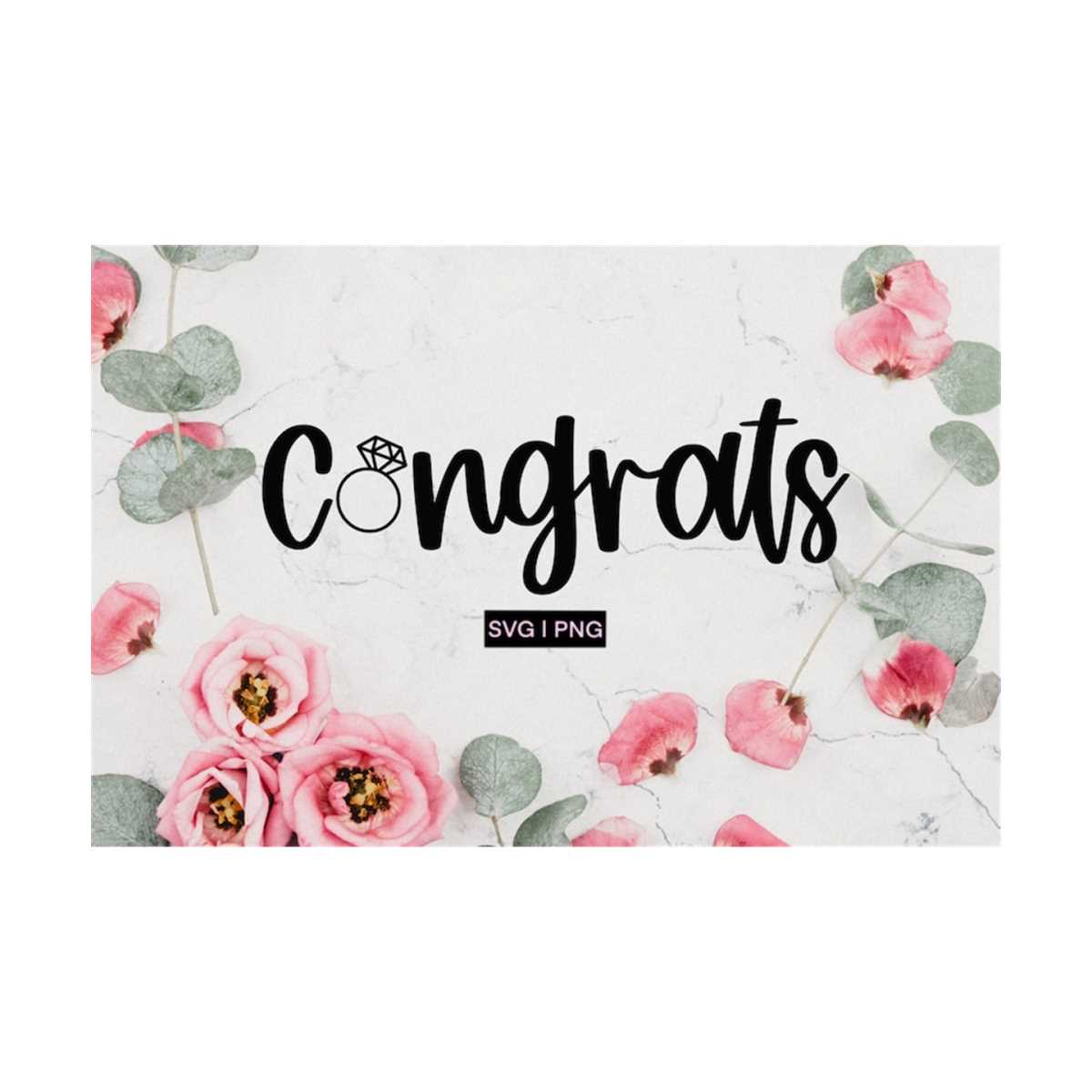 Congrats svg, wedding svg, engagement svg, wedding ring svg, | Inspire ...