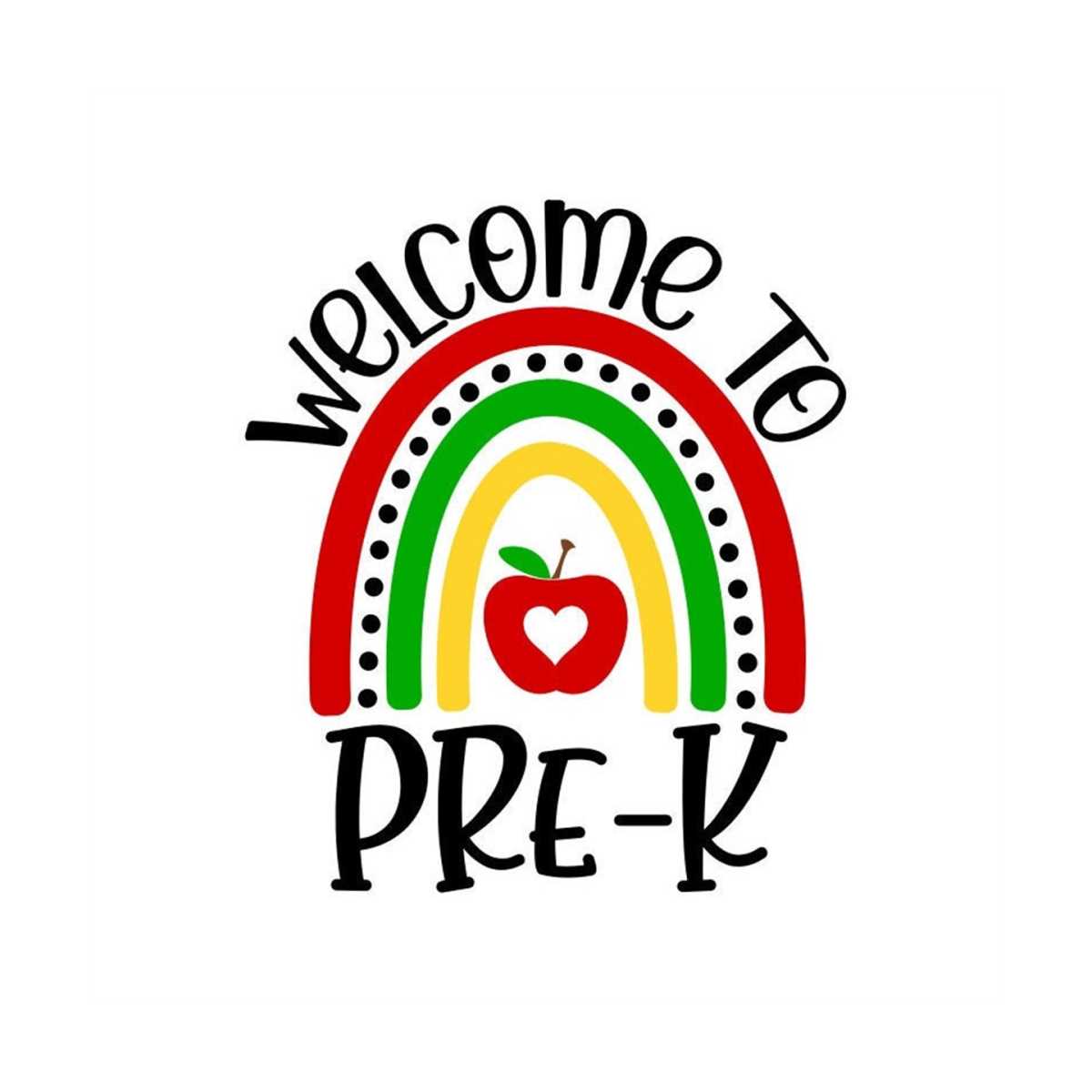 Preschool SVG, Welcome to Pre-K Rainbow SVG, Pre-K Sign, Dig | Inspire ...