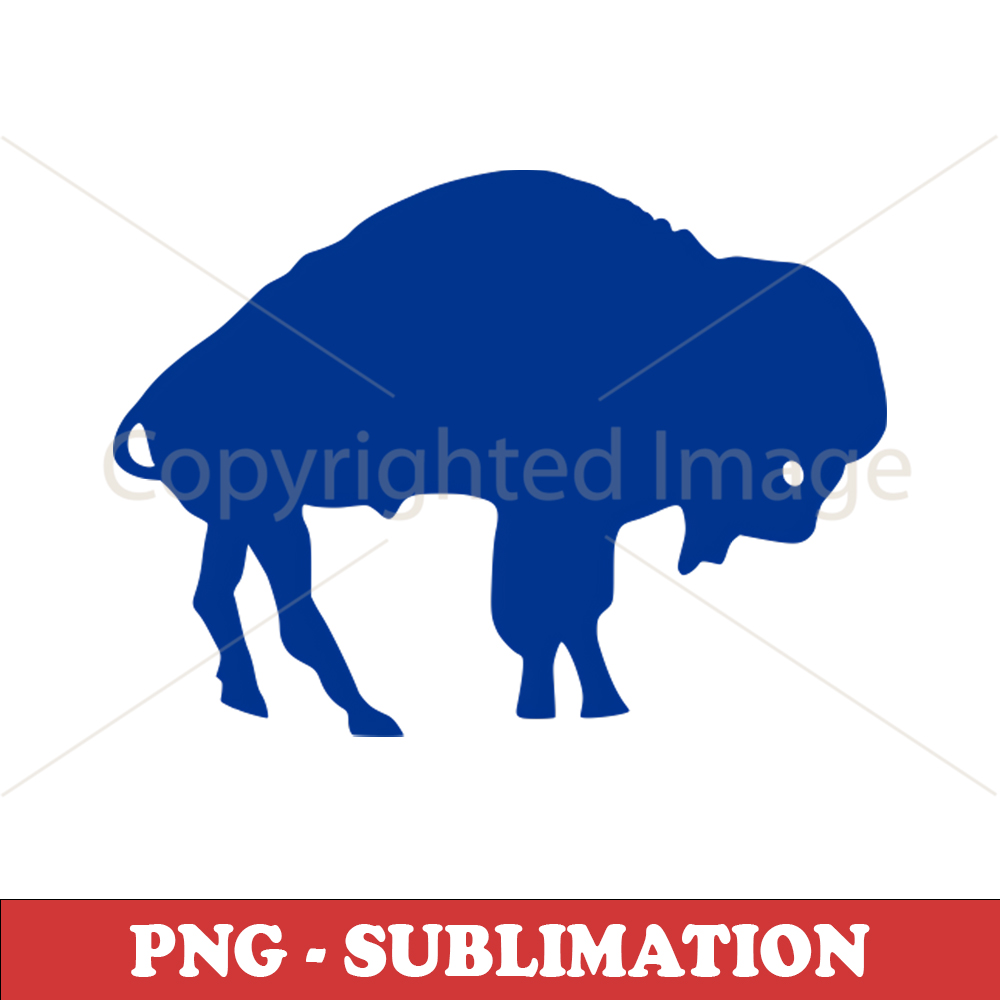 Blue Standing Buffalo - Sublimation PNG Digital Download - S | Inspire ...