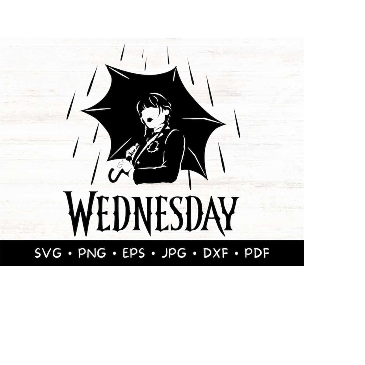 Wednesday Umbrella svg, Wednesday Addams png, Jenna Ortega, | Inspire ...