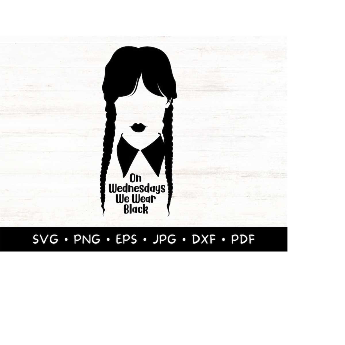 Wednesday Addams svg, On Wednesdays We Wear Black SVG, PNG, - Inspire ... Wednesday Addams svg, On Wednesdays We Wear Black SVG, PNG, - Inspire ...