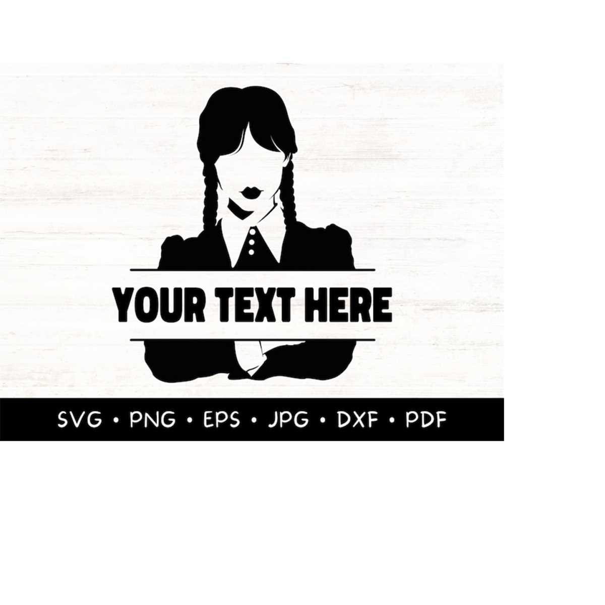 Wednesday svg, Custom Wednesday png, Jenna Ortega, Addams Fa | Inspire ...