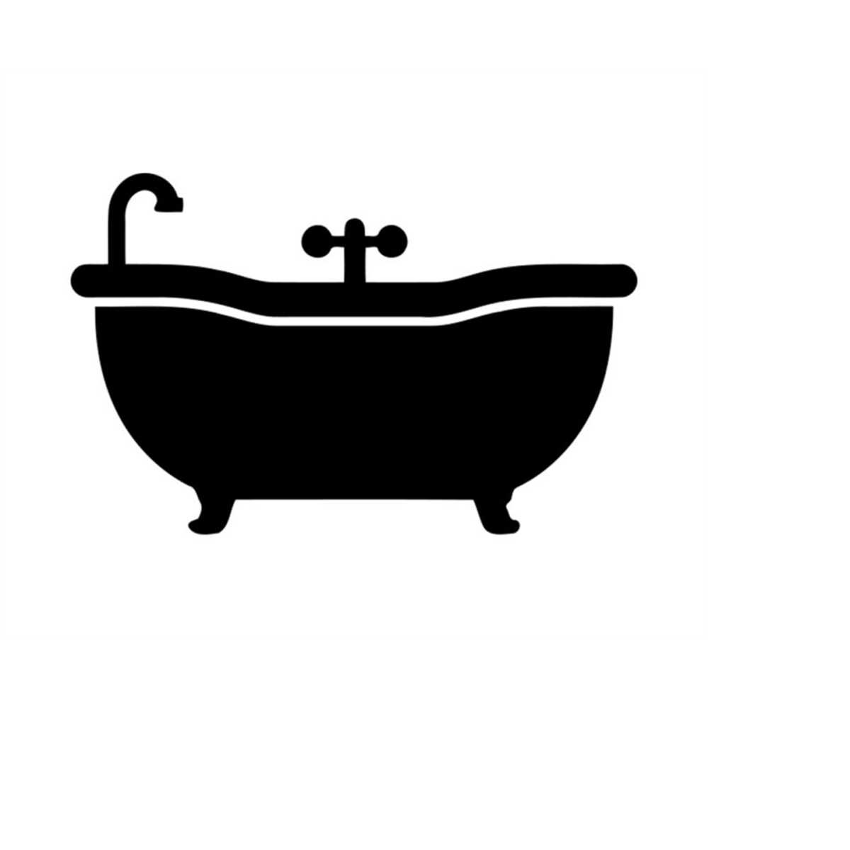 Bath Tub Svg Digital File Svg Vector Bath Tub Picture Printa - Inspire ...