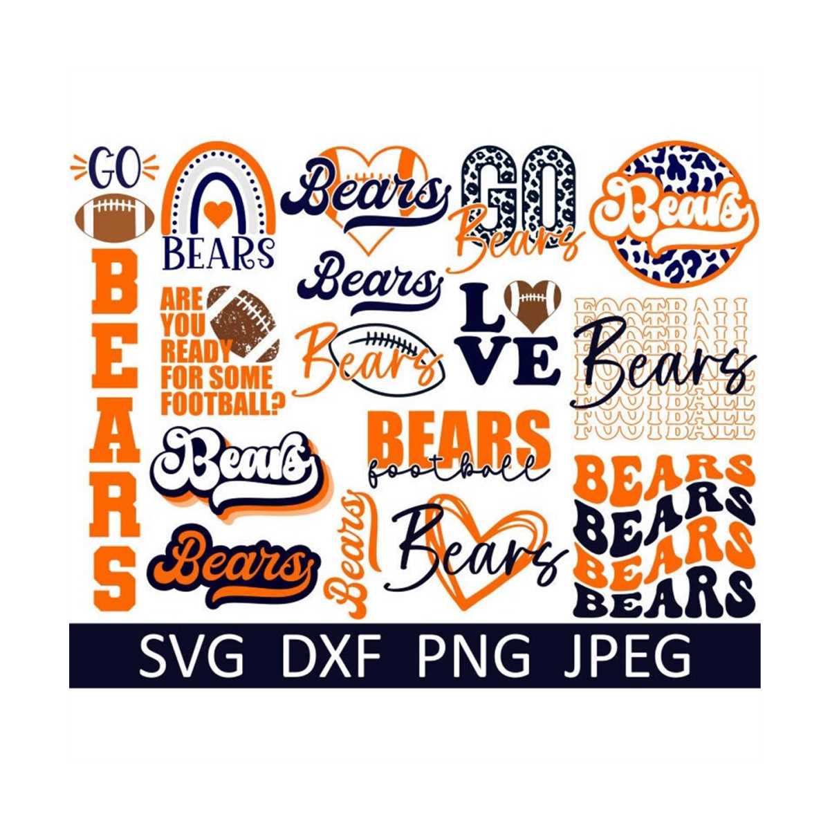 Bears SVG Bundle, Bears PNG Bundle, Digital Download, Cut Fi | Inspire ...