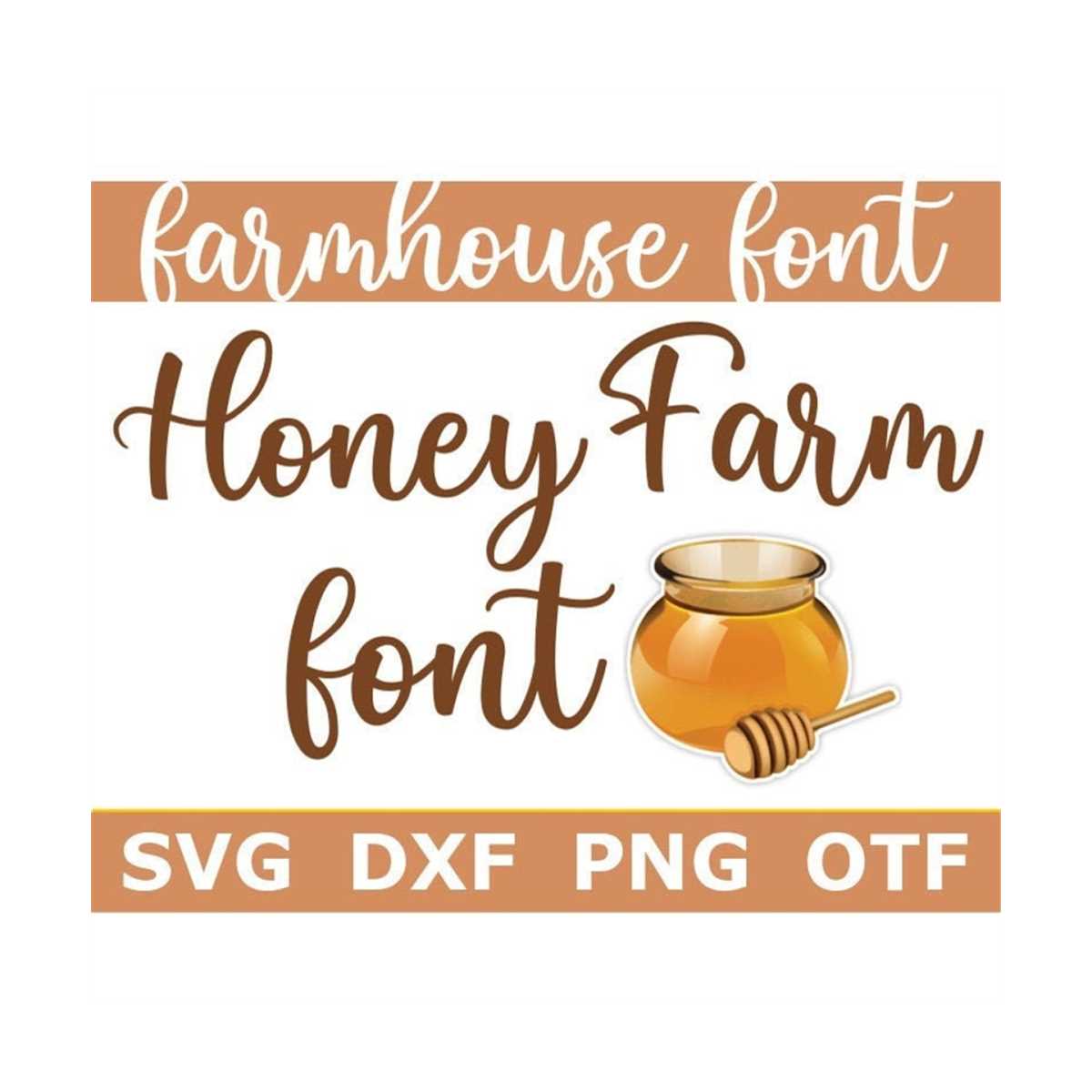 Farmhouse Font SVG OTF, Farmhouse Font Alphabet, Script Fon - Inspire Uplift