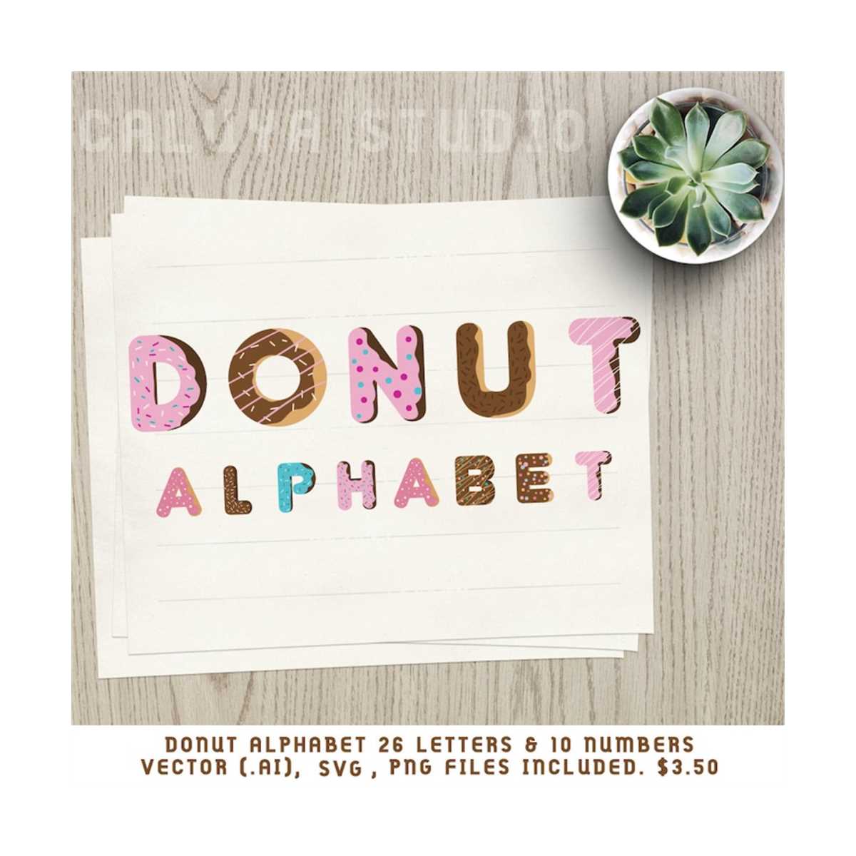 Donut Alphabet | Donut SVG Alphabet | Digital Letters | Alph | Inspire ...