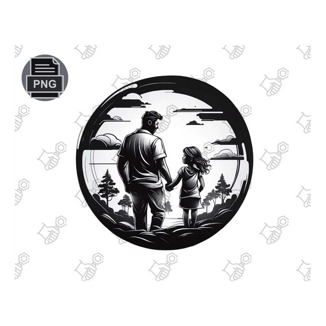 Emotional Father and Daughter PNG File - Thoughtful Father's - Inspire ...