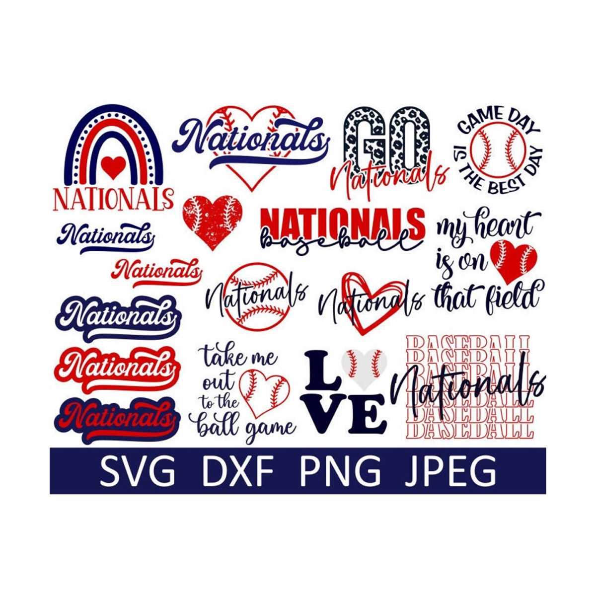 Nationals SVG Bundle, Nationals PNG Bundle, Digital Download | Inspire ...
