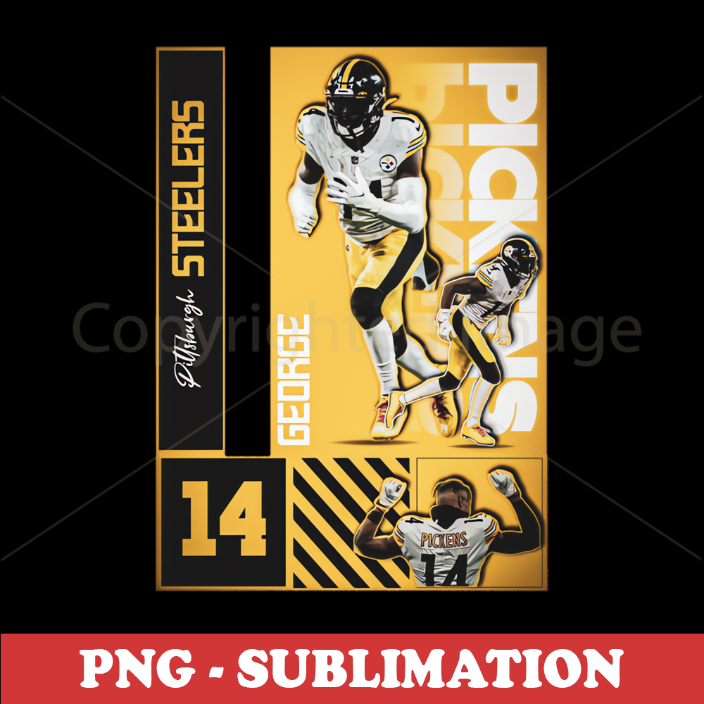 George Pickens PNG Digital Download - High Quality Sublimati - Inspire ...