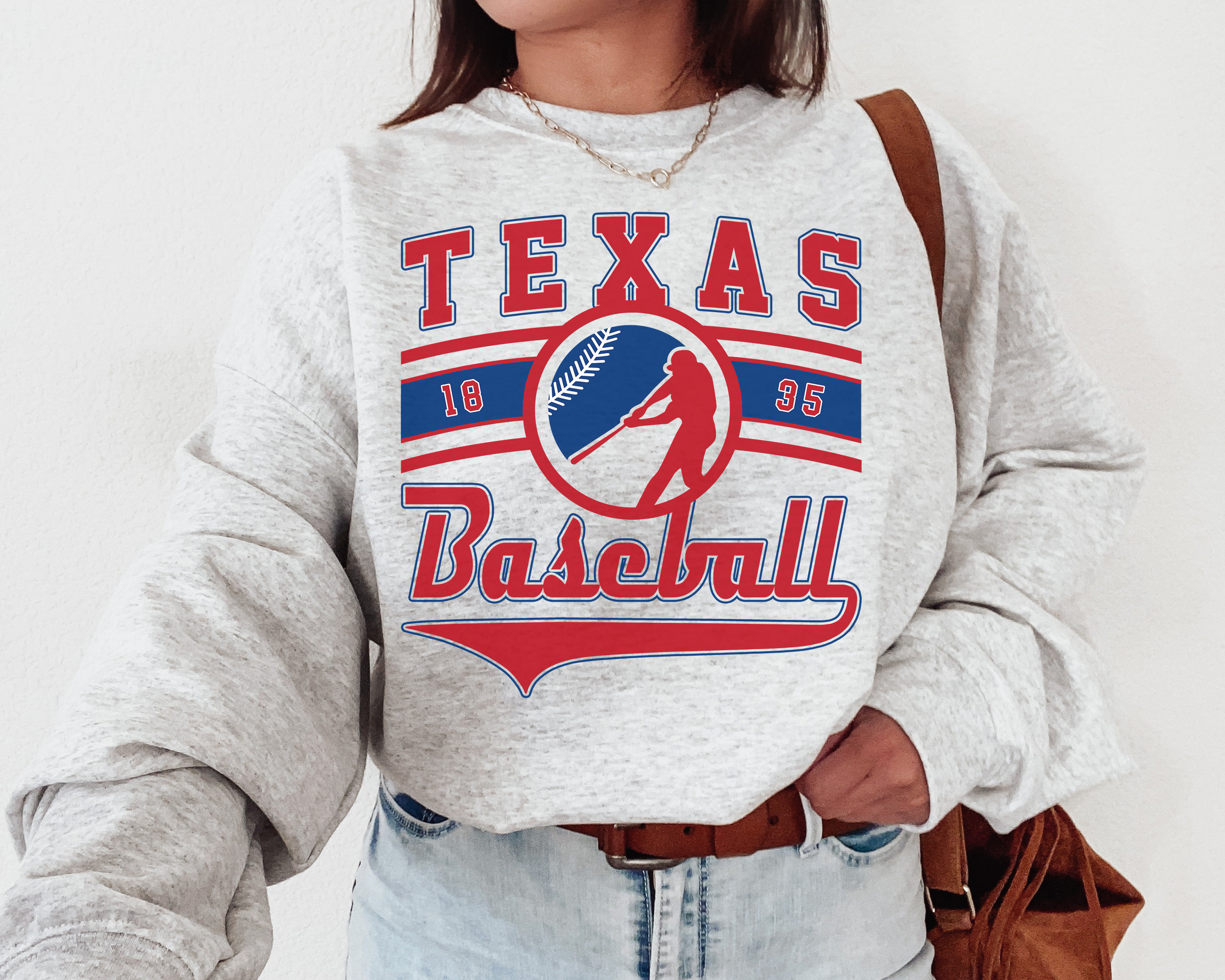 Vintage Texas Ranger Crewneck Sweatshirt T-Shirt, Rangers ES | Inspire ...