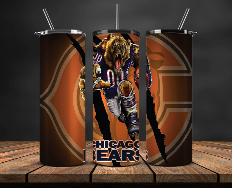 Bears Tumbler Wrap ,Football Wraps 07 | Inspire Uplift