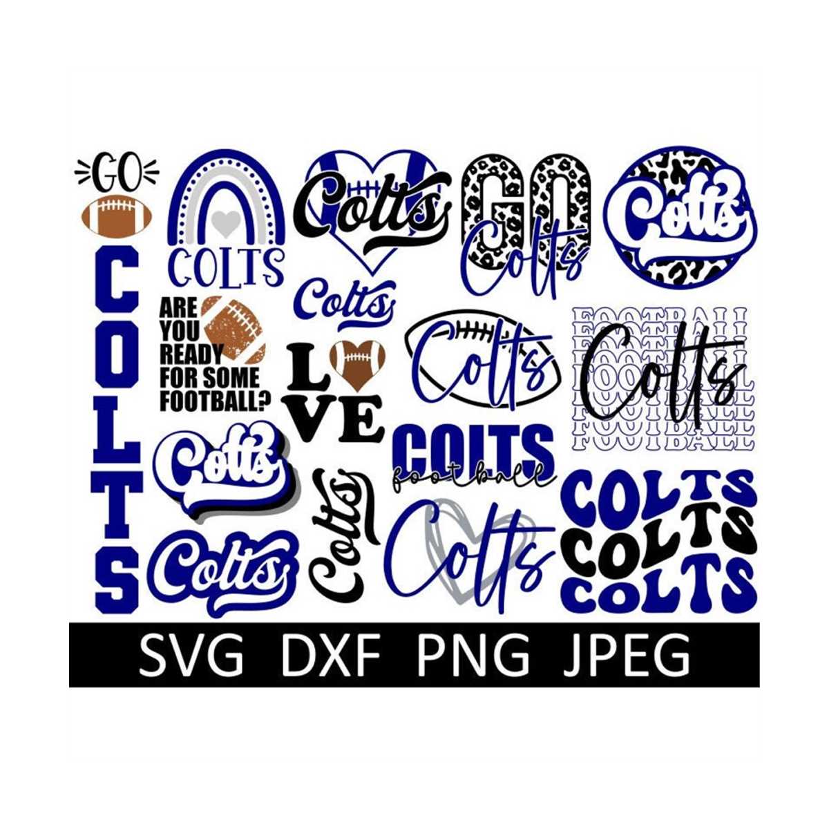 Colts SVG Bundle, Colts PNG Bundle, Digital Download, Cut Fi - Inspire ...