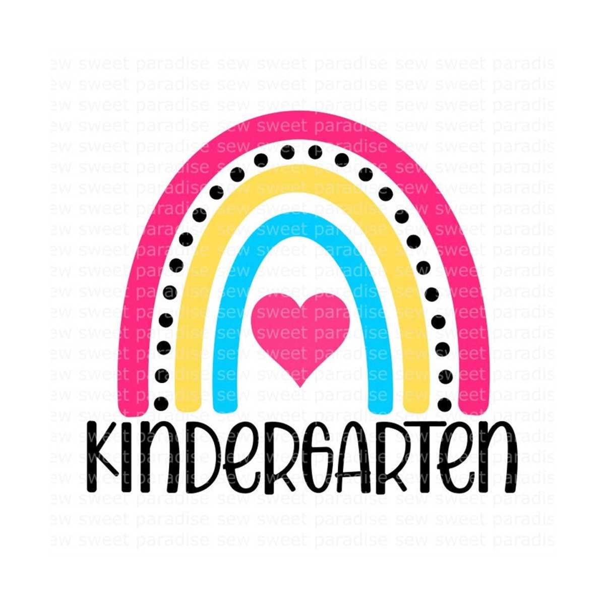 Kindergarten Rainbow SVG, Kindergarten SVG, School Shirt SVG - Inspire ...