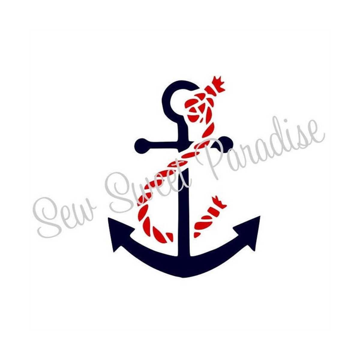 Anchor SVG, Anchor Rope SVG, Nautical SVG, Digital Download, | Inspire ...