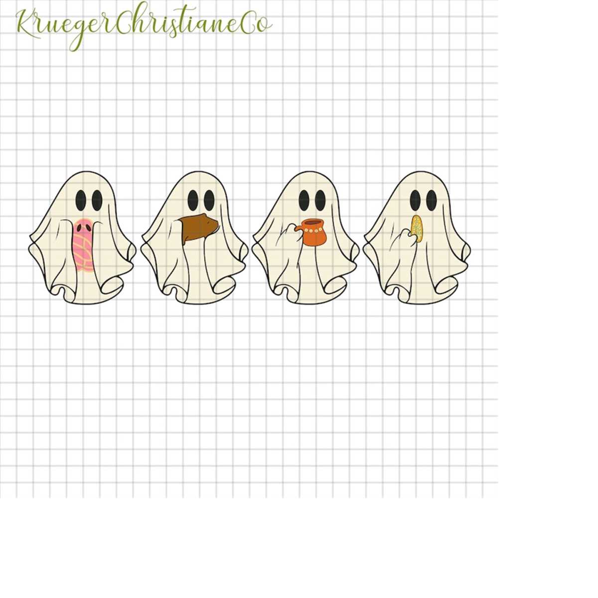 Mexican Ghost Halloween Png, Spooky Conchas Png, Cute Mexica | Inspire ...