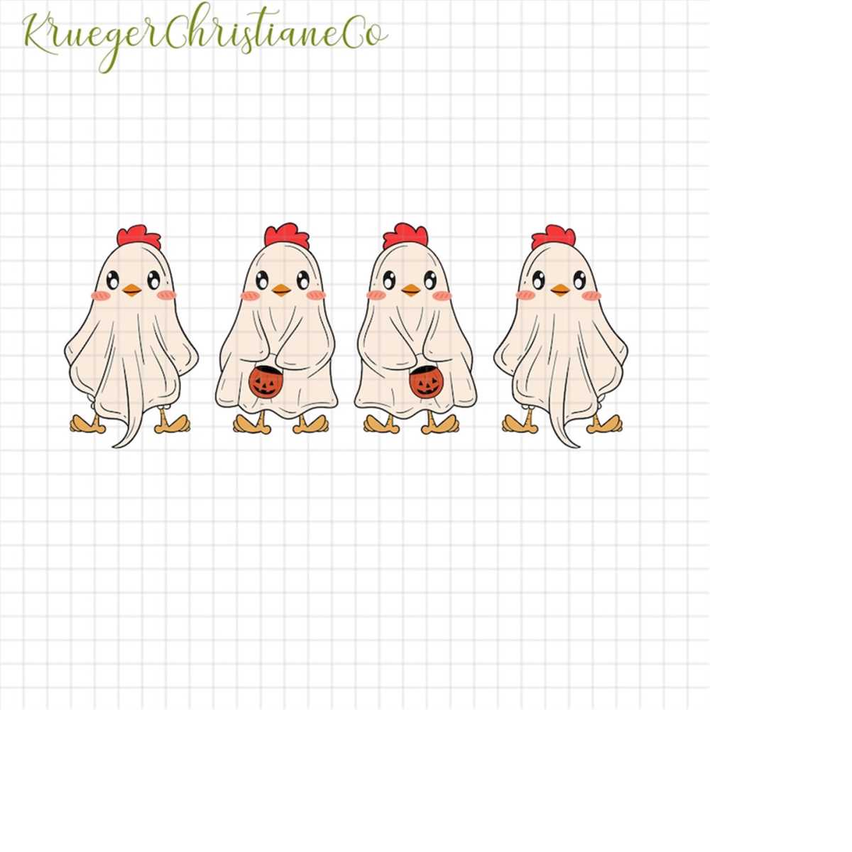 Cute Chicken Halloween Png, Ghost Chicken Png, Chick Or Trea | Inspire ...