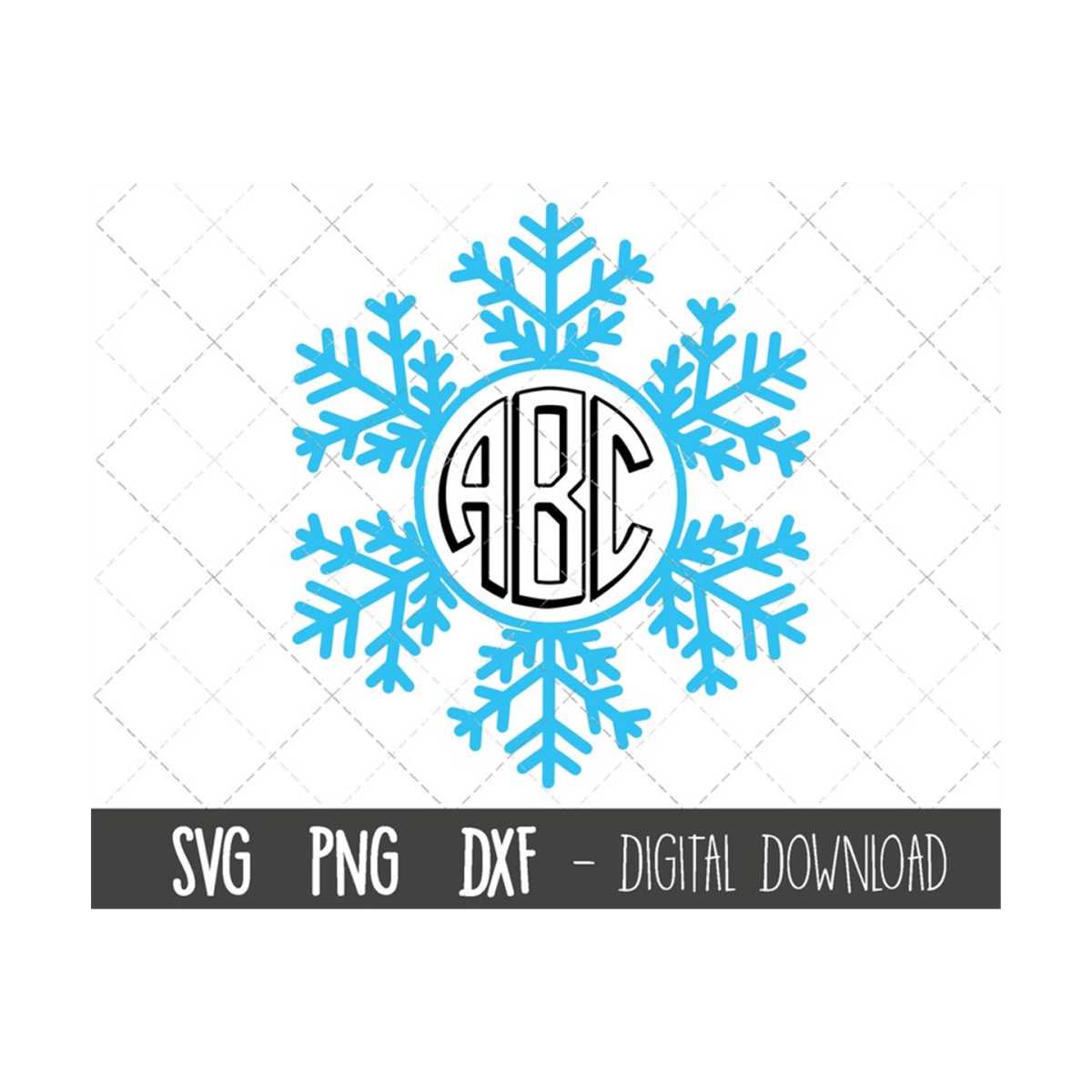 Snowflake svg, snowflake monogram svg, christmas svg, winter | Inspire ...