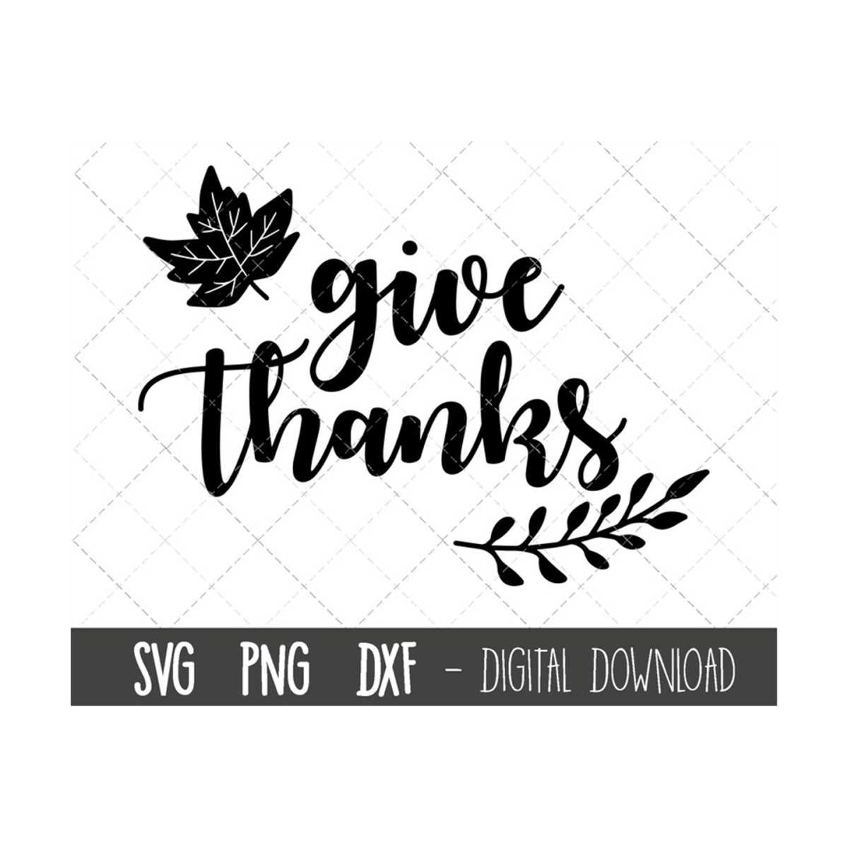 Give Thanks svg, thanksgiving svg, fall svg, thanksgiving cl | Inspire ...