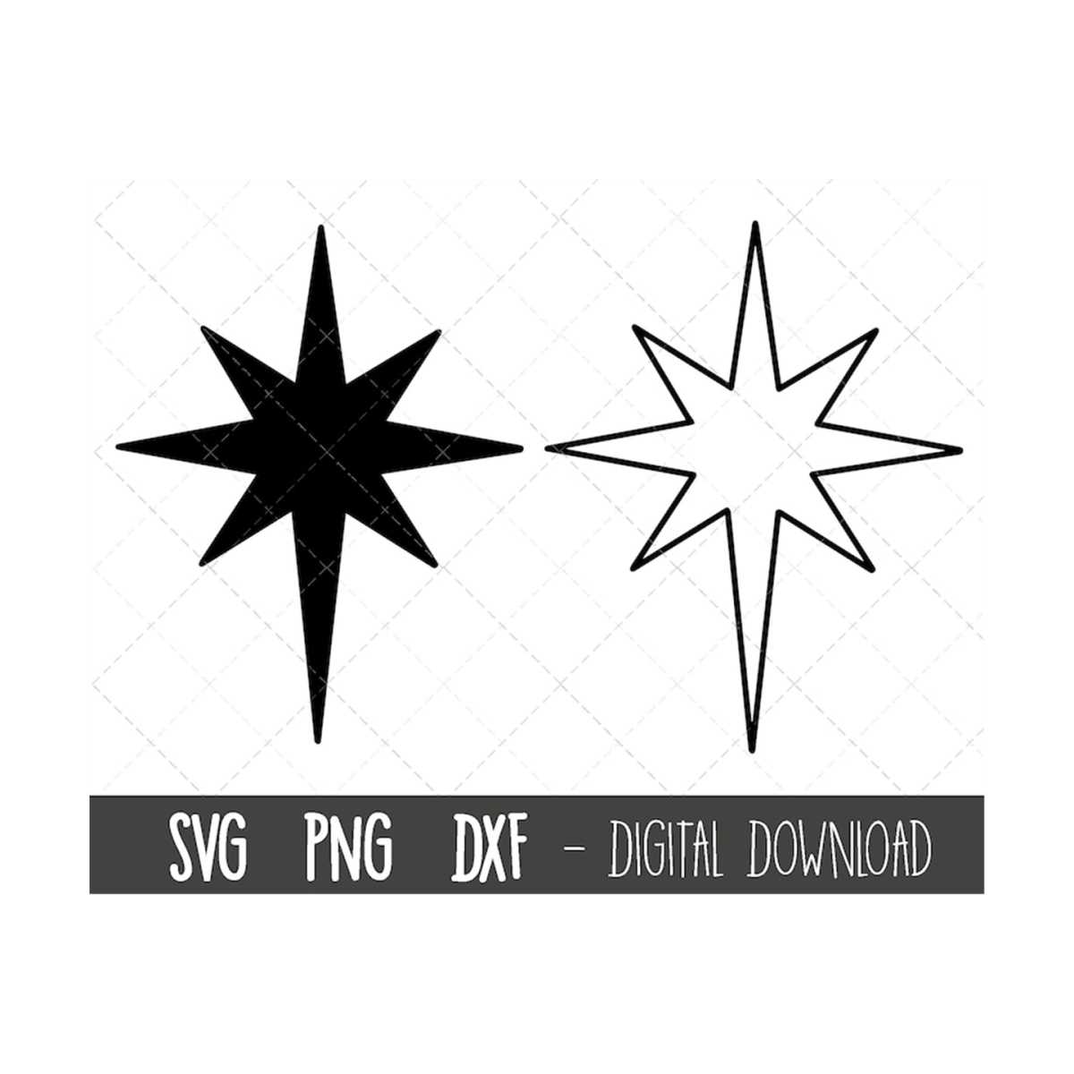 North star svg, Star of bethlehem svg, star svg, star clipar | Inspire ...