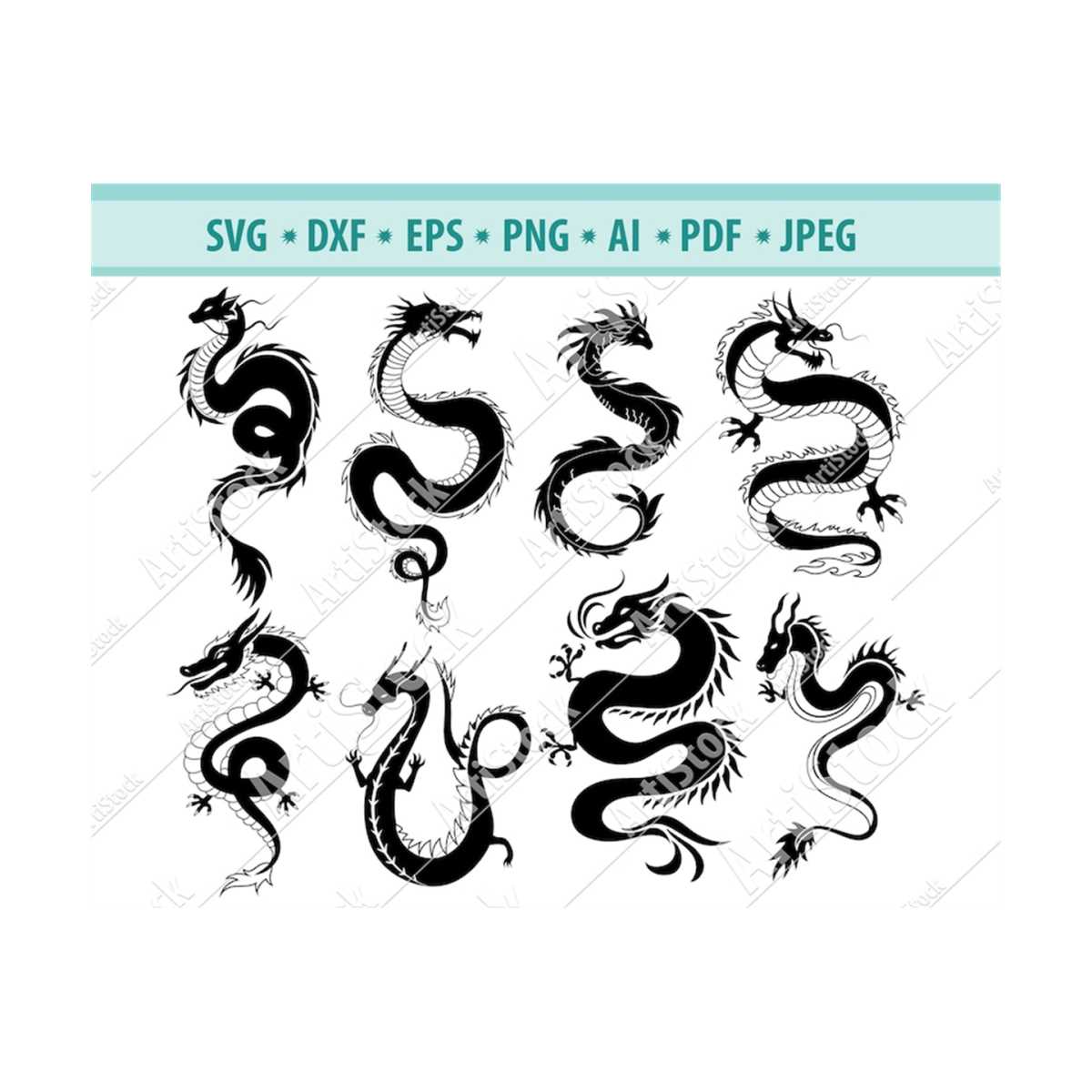 Dragon SVG, Fantasy Dragon SVG, Oriental Svg, Asian dragon S - Inspire ...