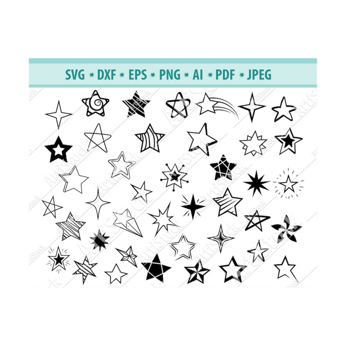 Stars Svg Bundle, Shooting stars Svg, Falling stars Svg, Sta | Inspire ...
