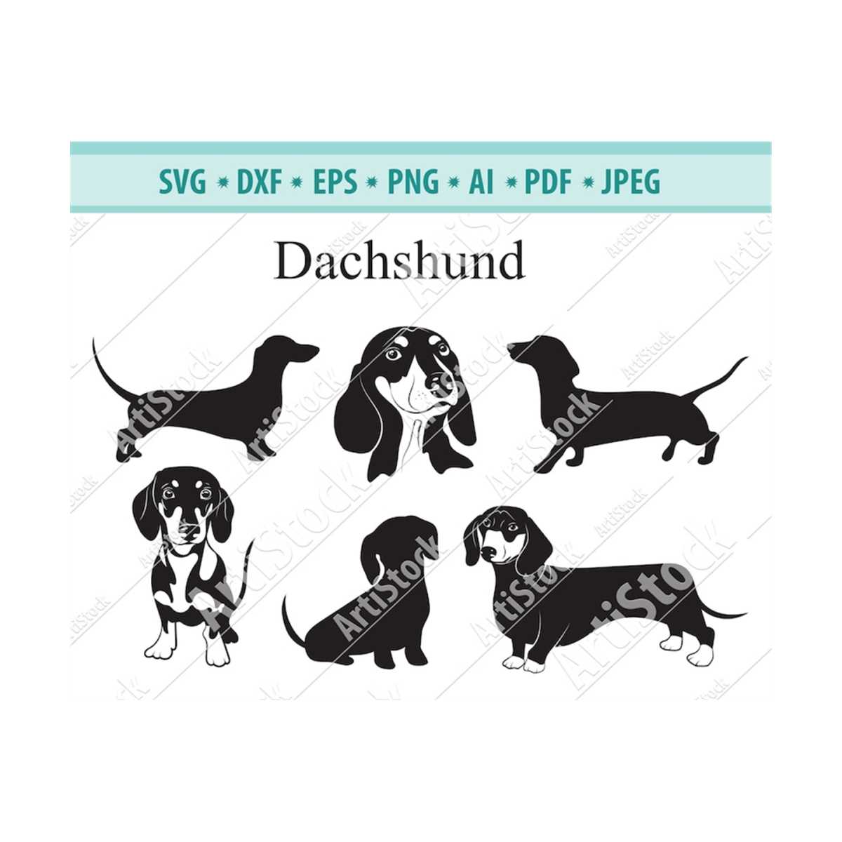 Dachshund SVG - Dachshund Silhouettes - Dog Breeds SVG - Dig | Inspire ...