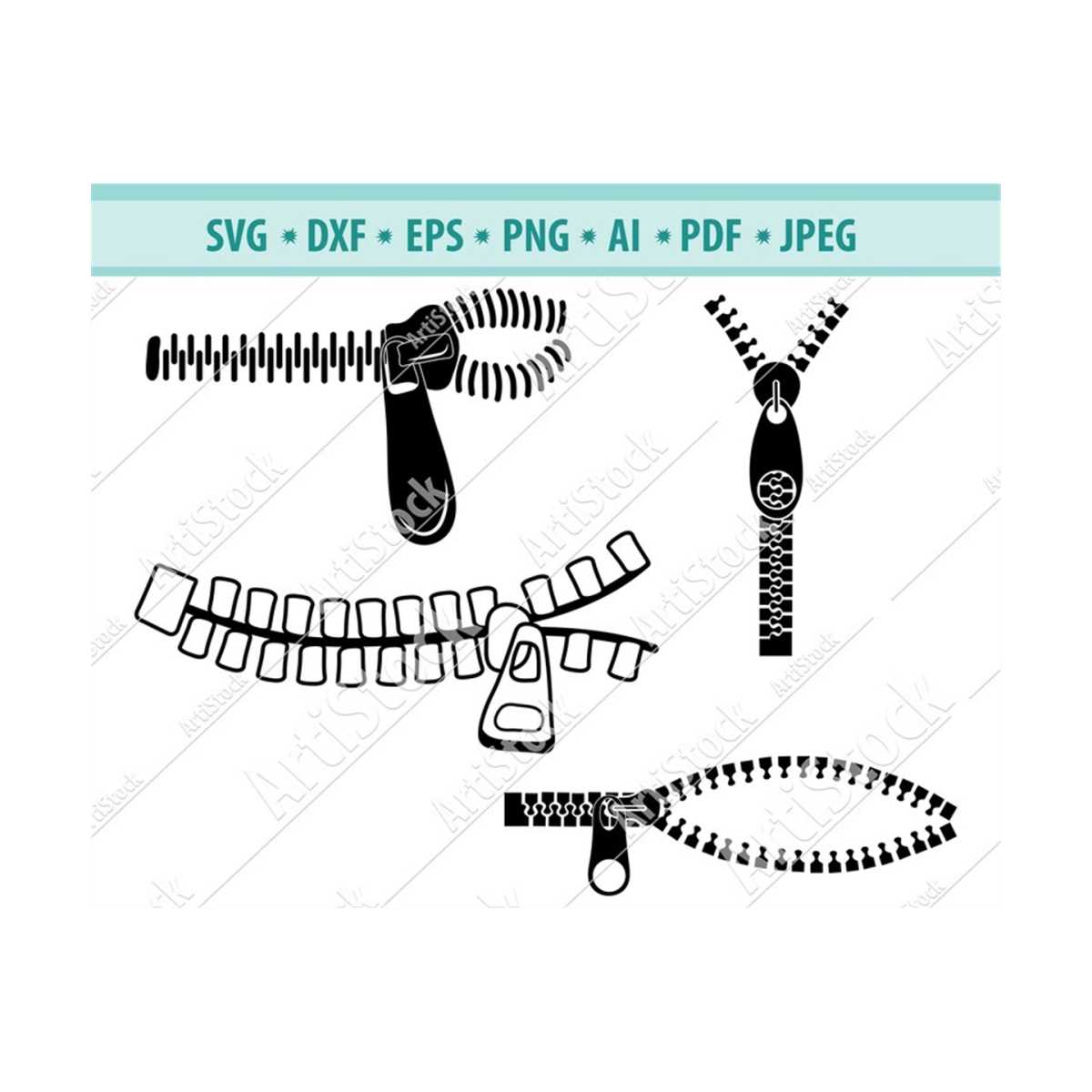 Zippers Svg File, Zipper Clipart, Zipper Outline SVG, Zipper - Inspire Uplift