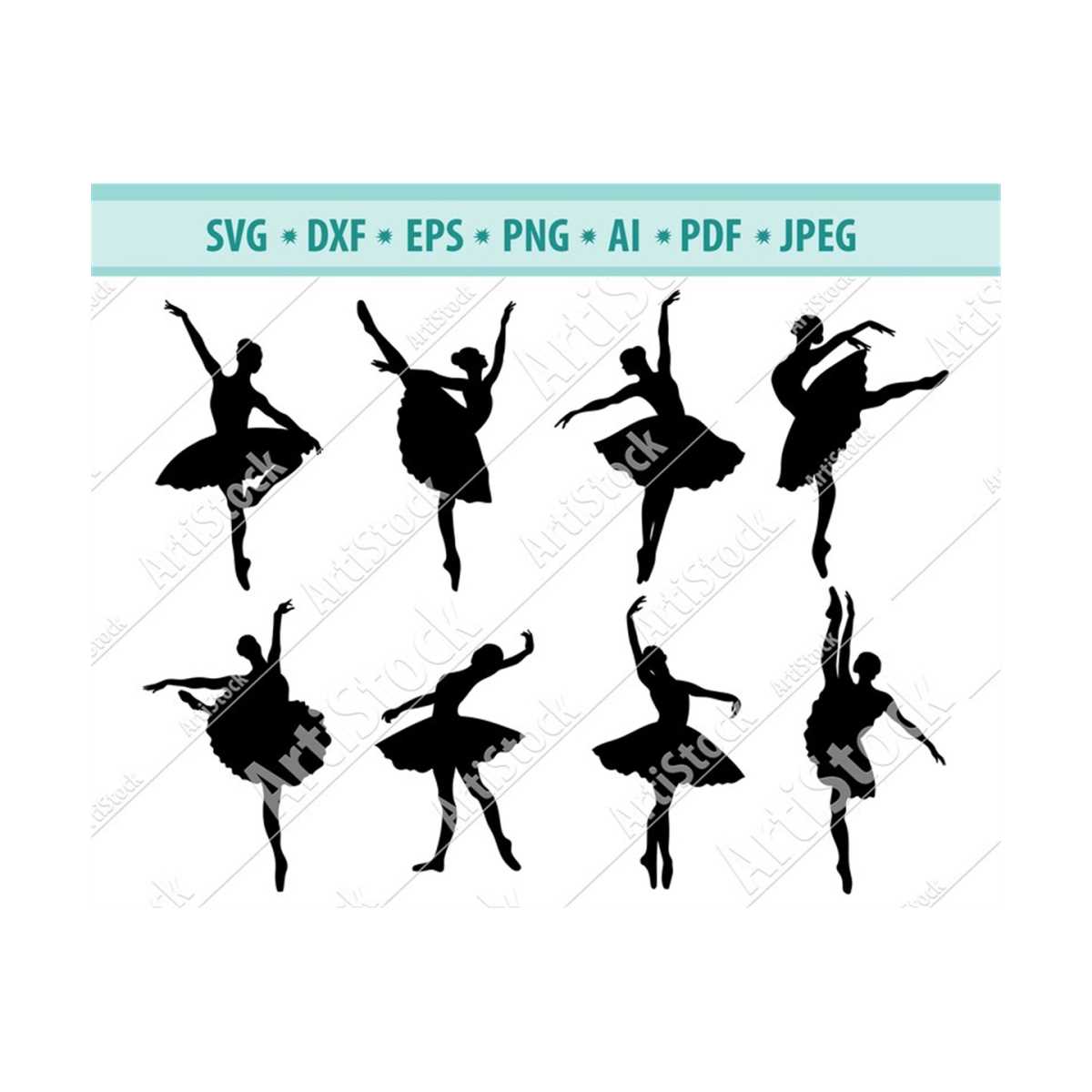 Ballet SVG, Ballerina SVG, Ballet Dancer svg, Ballet silhoue | Inspire ...