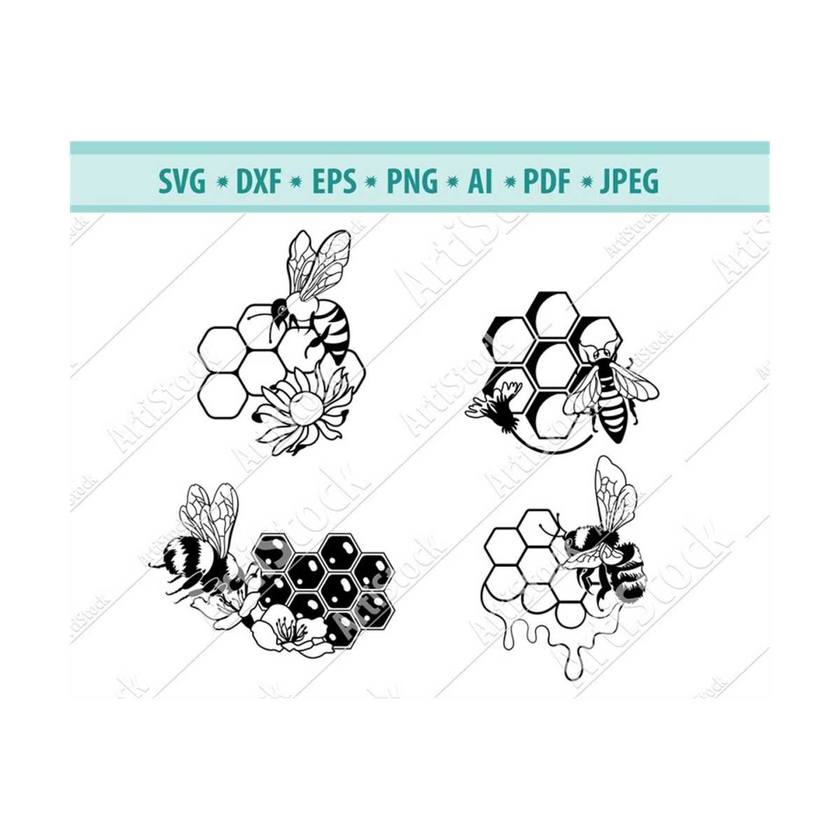 Bee SVG, Queen Bee Svg, Honey Svg, Bee logo, Bee Clipart, Be | Inspire ...