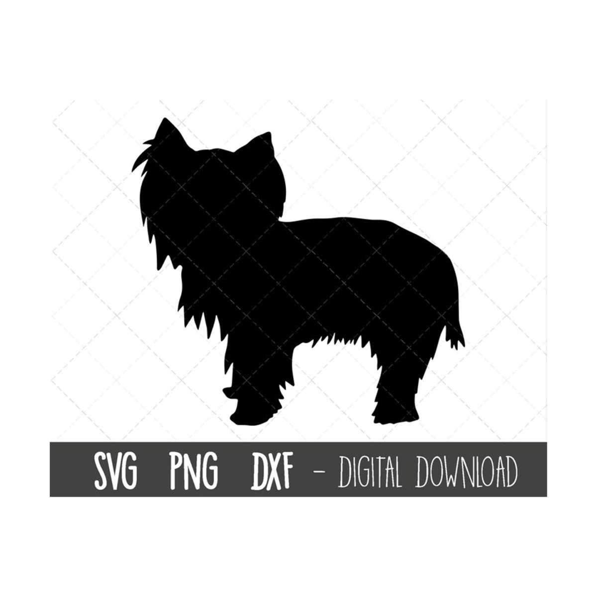 Yorkshire terrier SVG, dog svg, terrier silhouette, terrier | Inspire ...