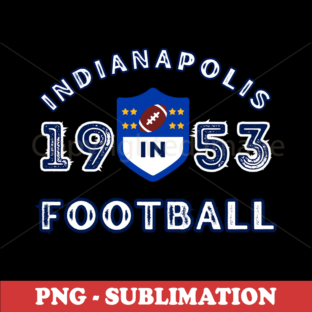 Indianapolis Football - Vintage Style - High-Quality PNG Sub - Inspire ...