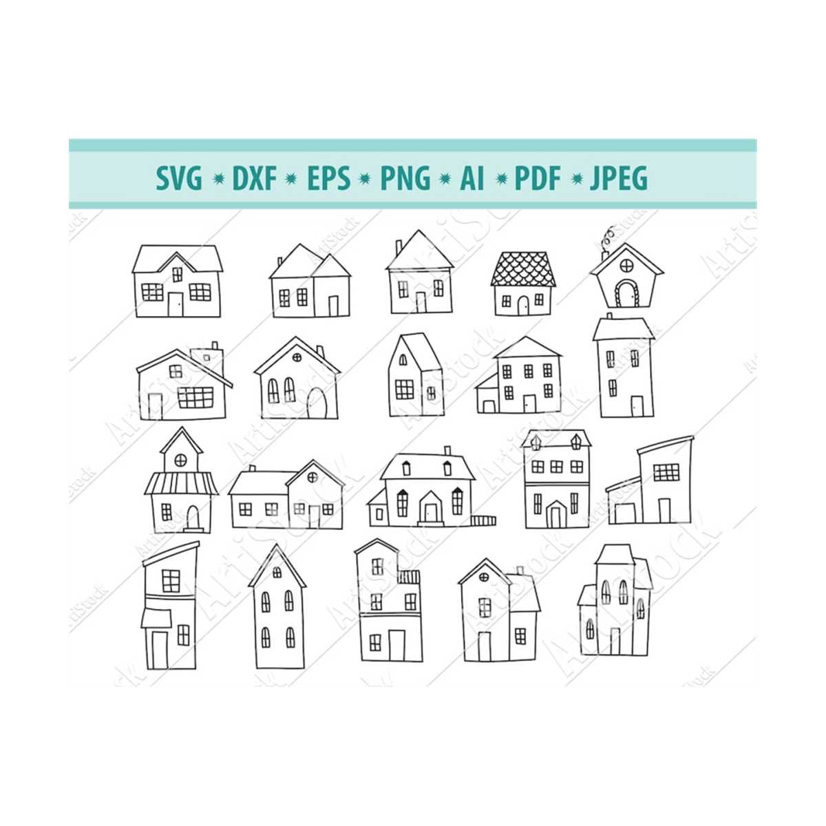 House svg, Building Svg, Home png, Architecture svg, Silhoue | Inspire ...