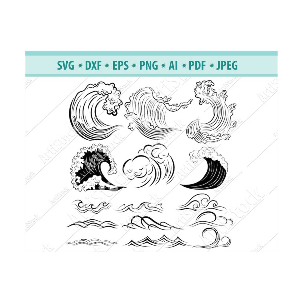 Wave SVG /Waves svg/Sea Waves svg/ Ocean Waves svg/ Clipart/ | Inspire ...