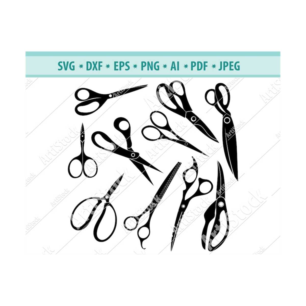 Scissors SVG Bundle, Scissors SVG, Scissors Clipart, Scissor | Inspire ...