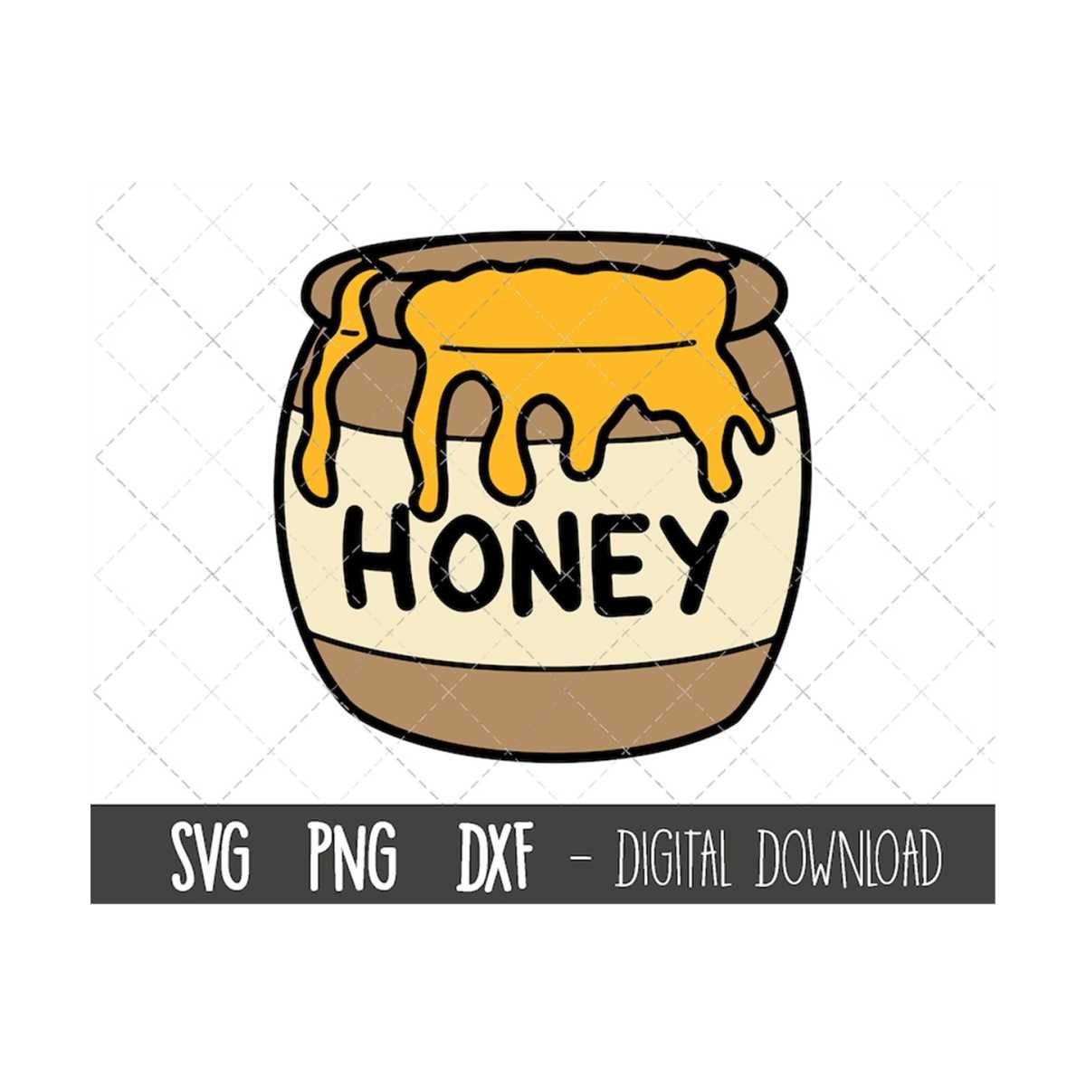 Honey pot SVG, honey svg, honey pot clipart png, bee svg, be - Inspire ...