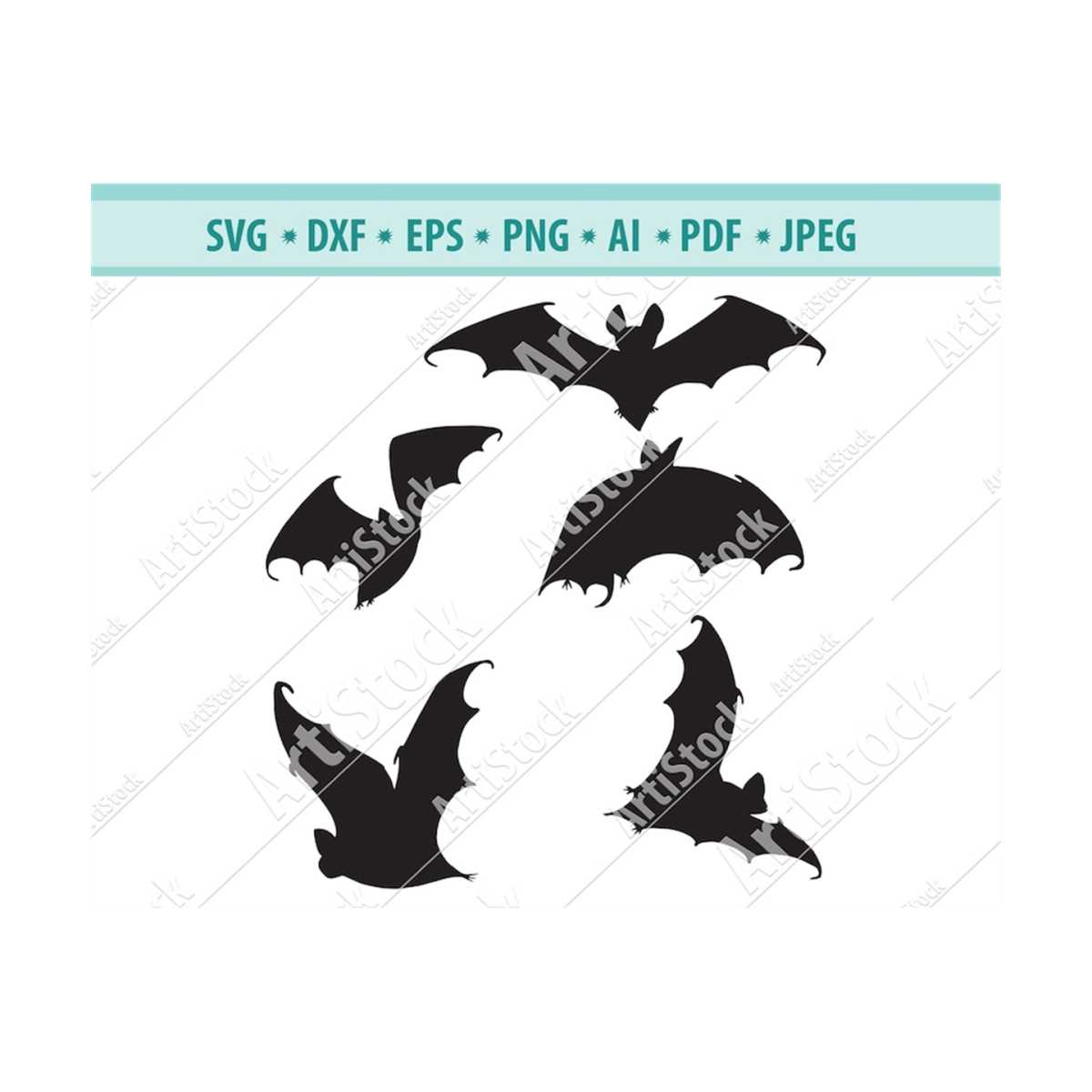 Bat SVG Bundle, Bat SVG, Clipart, Bat Cut Files For Silhouet | Inspire ...