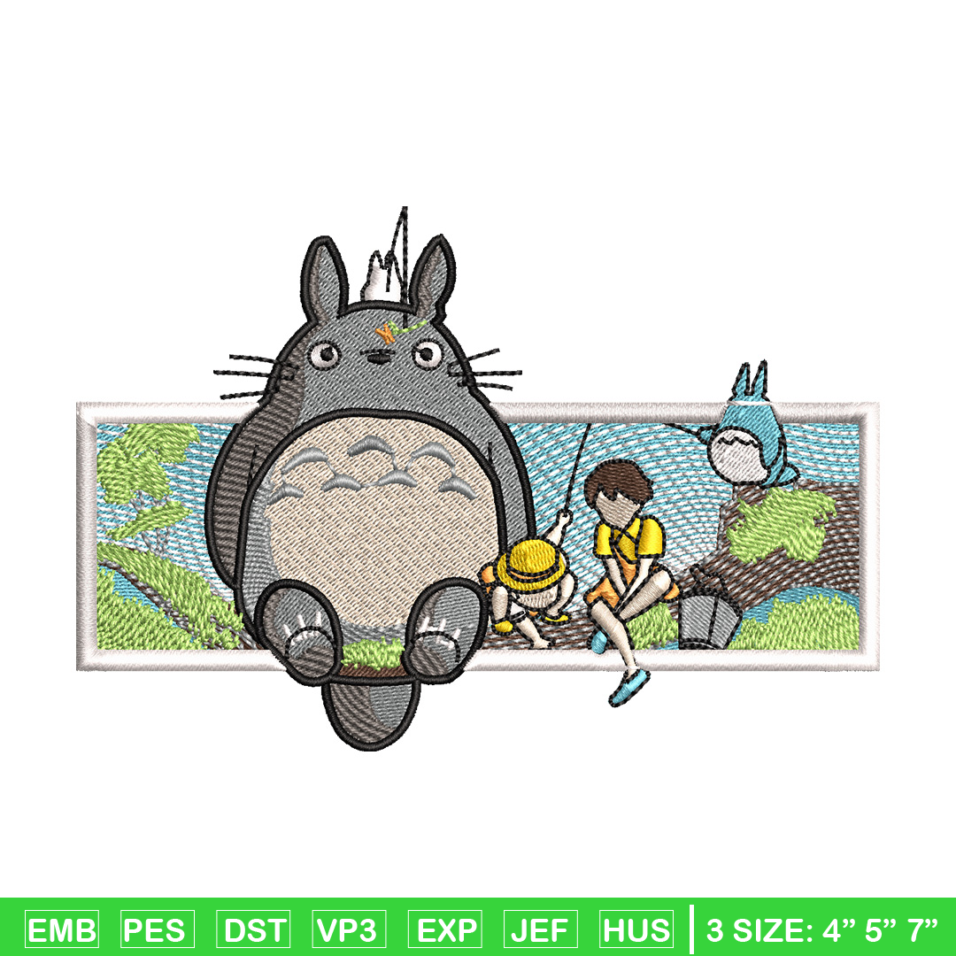 Totoro embroidery design, Studio Ghibli embroidery, Nike des | Inspire ...
