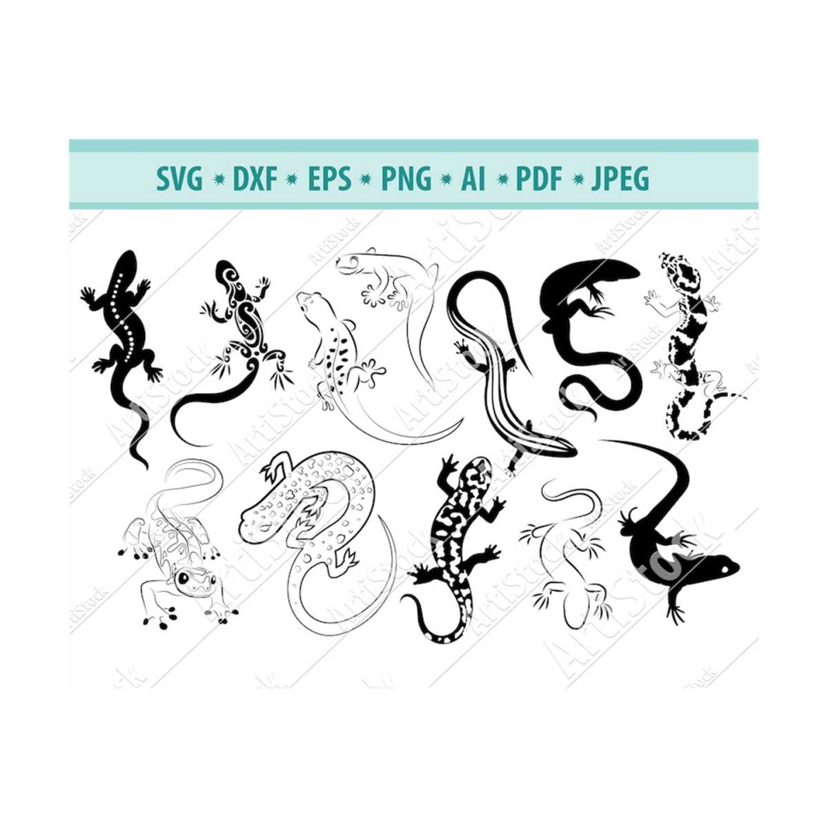 Lizard SVG Bundle, Lizard SVG, Lizard Clipart, Lizard Cut Fi | Inspire ...