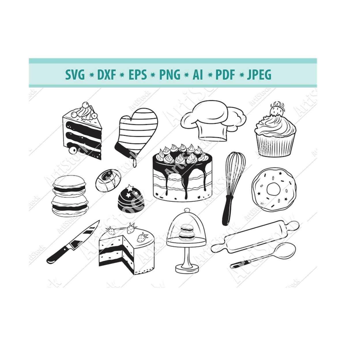 Cake Svg, Birthday Cake Svg, Bakery Svg, Food Svg, Donut Svg | Inspire ...