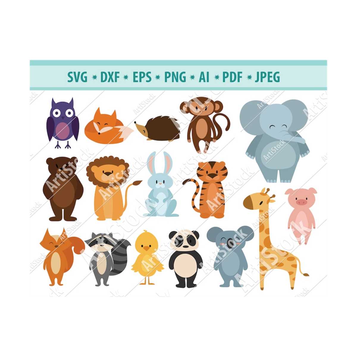 Animals Svg,Original Design,Clipart,Zoo Animals svg,Wild Ani - Inspire ...